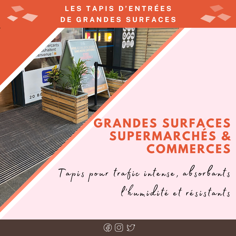 Les tapis des entrées de grandes surfaces – Tapis Sur Mesure